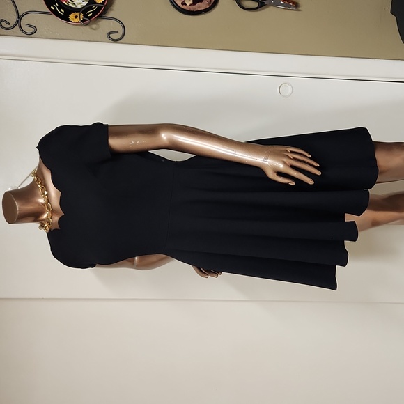 maitai | Dresses | Maitia Lil Black Dress Wscalloped Neckline Large ...